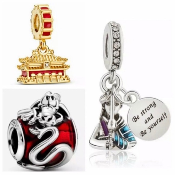 Mulan | Jewelry | 3 Pieces Disney Mulan Mushu Collection Charm Bundle ...
